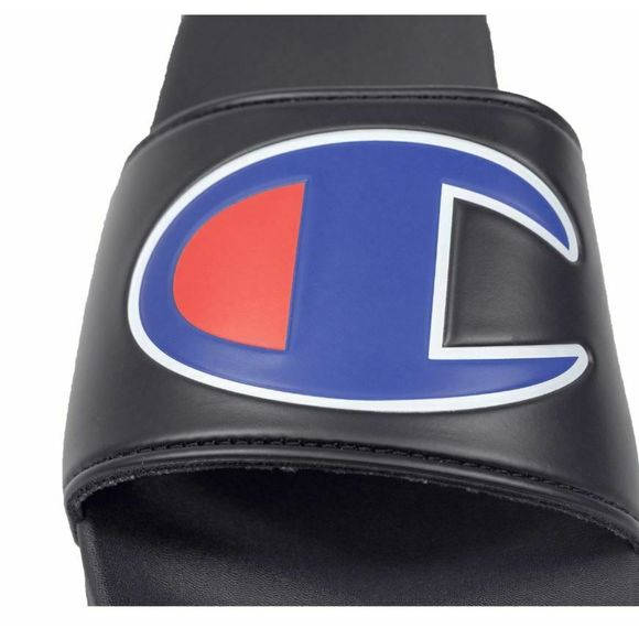 Champion | Shoes | Champion Slides Ipo Black Red Blue New In Box | Poshmark